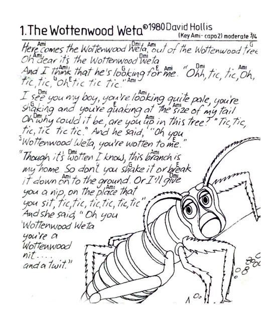 NZ Folk Song * The Wottenwood Weta